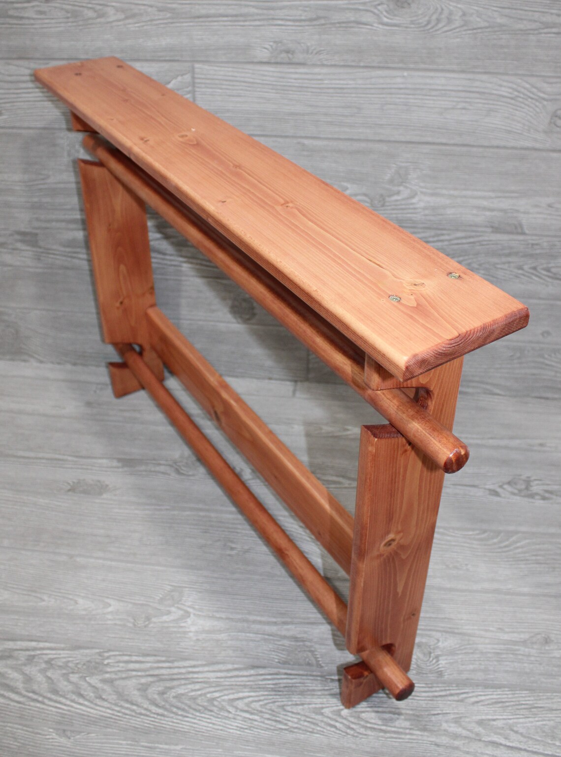 Double Quilt Rack Wooden Quilt Rack Quilt Rack Wall Mount - Etsy