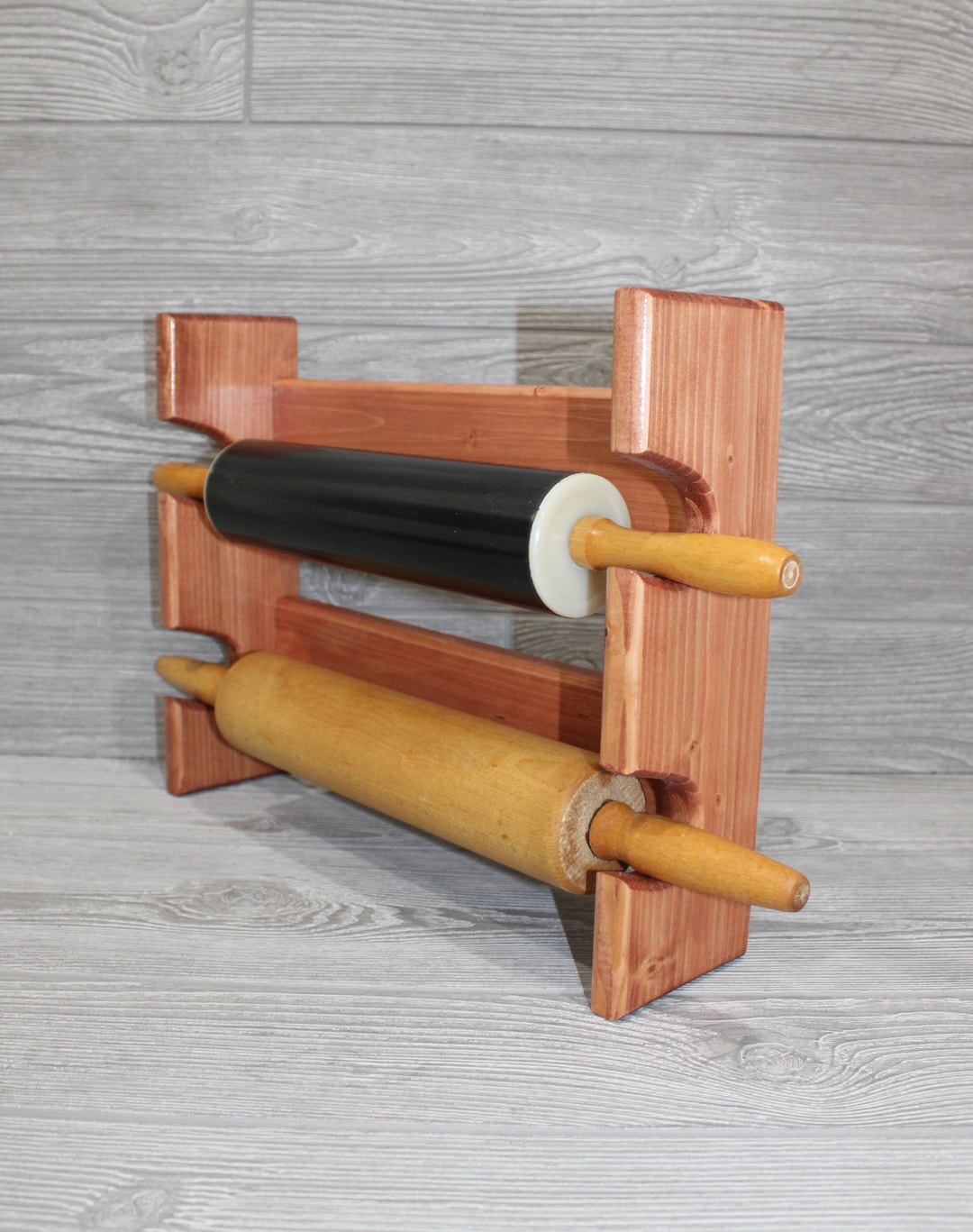 Rolling Pin Rack With Two Slots - Multiple Rolling Pin Rack - Rolling ...