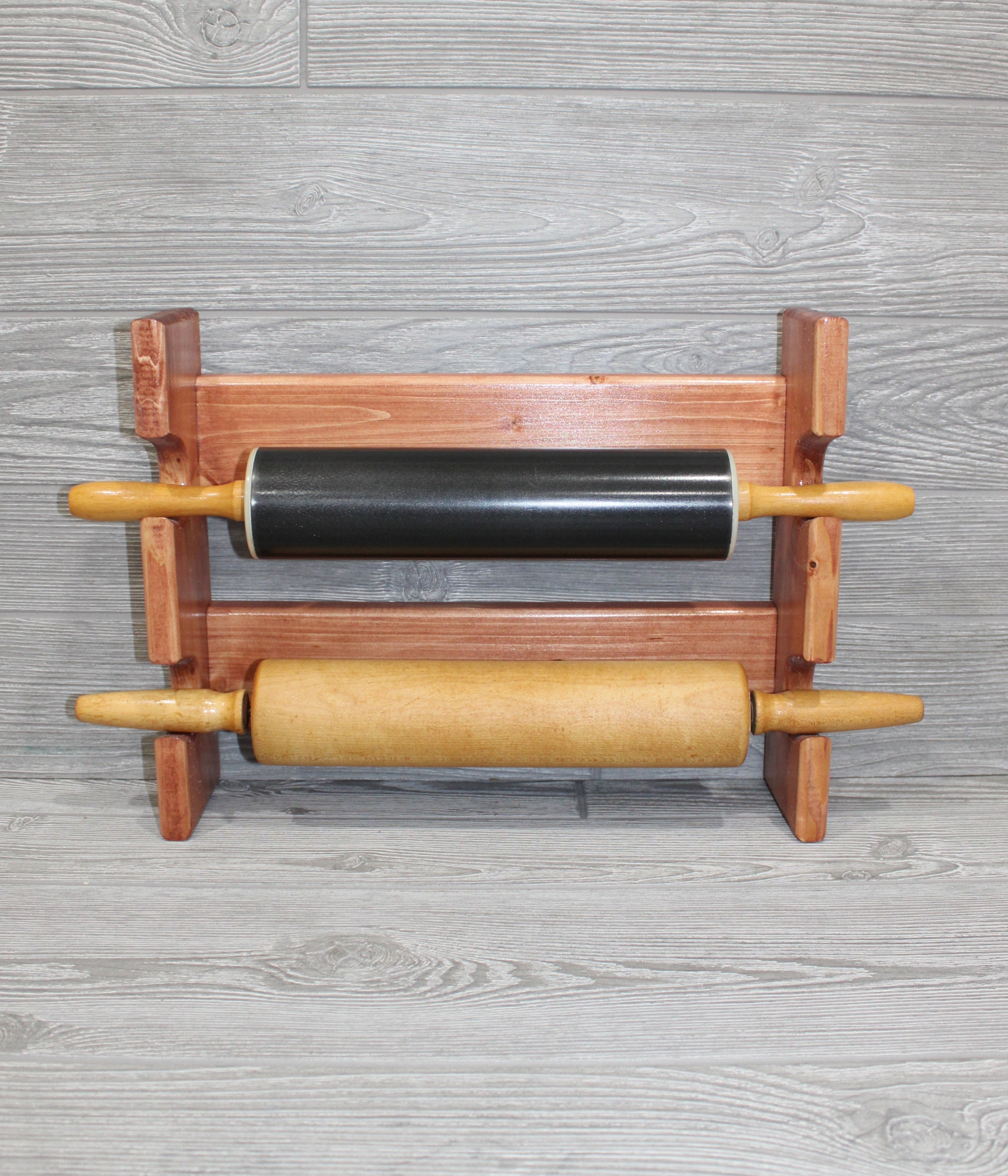 Rolling Pin Rack with Two Slots Multiple Rolling Pin Rack | Etsy
