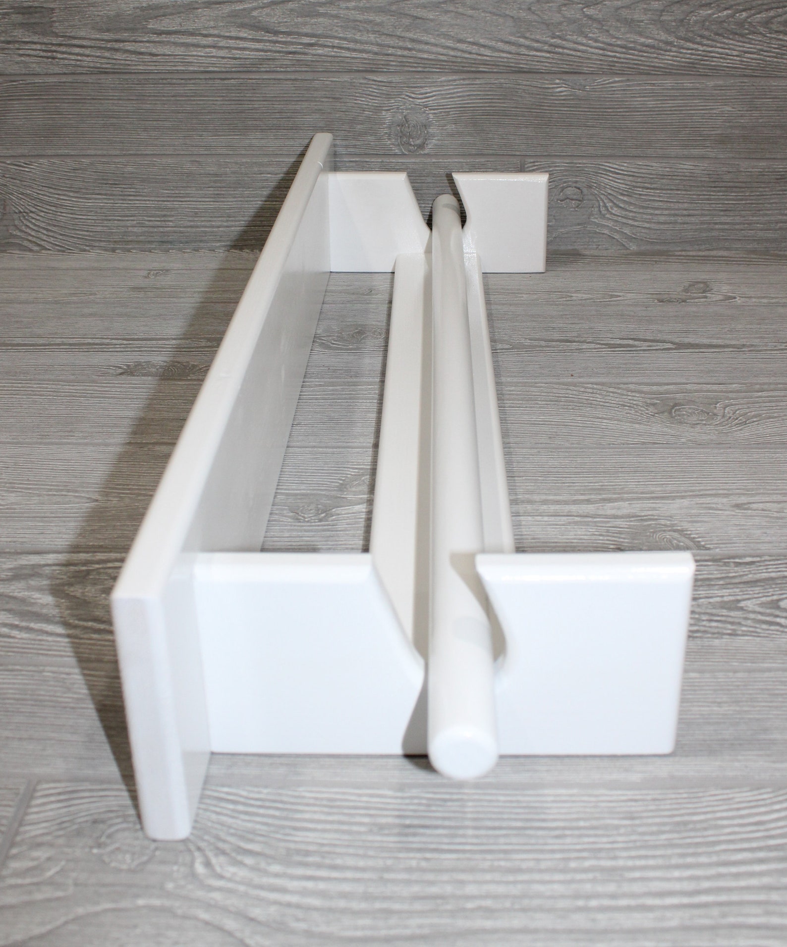 White Quilt Rack Single White Quilt Rack Wood White Quilt | Etsy