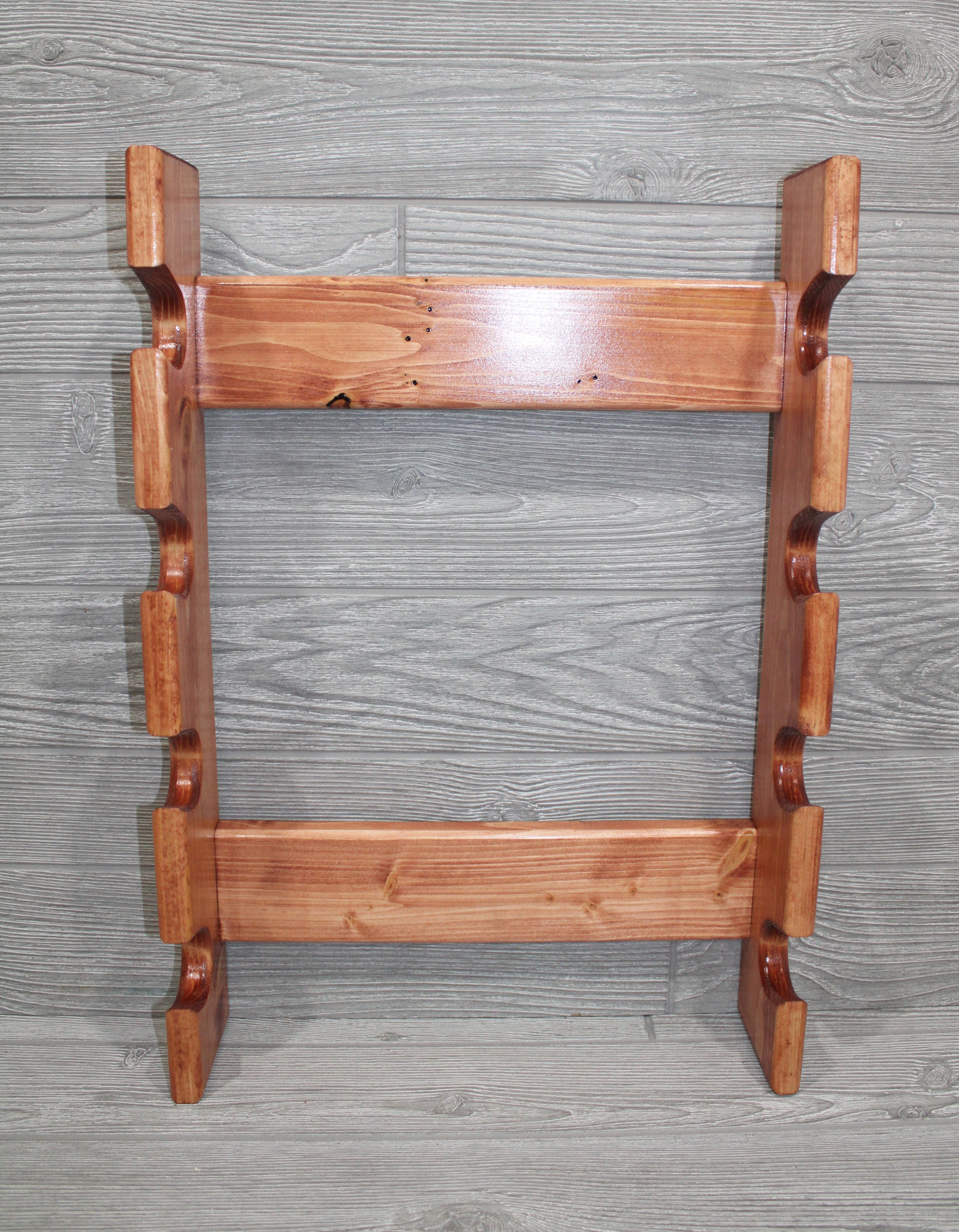 Rolling Pin Rack with Four Slots Red Chestnut Four Pin Rack | Etsy