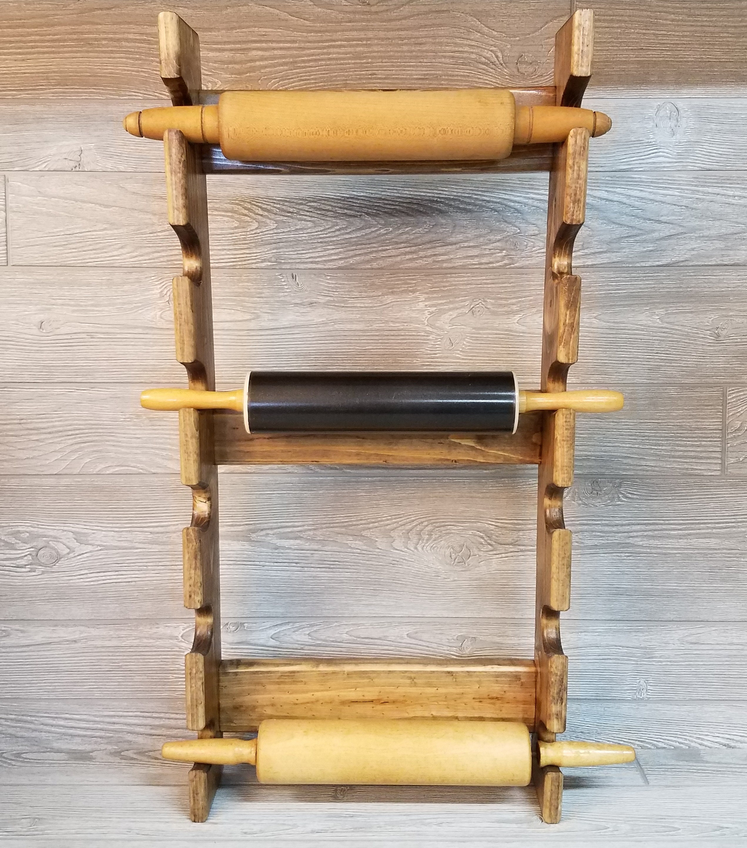 Rolling Pin Rack with Six Slots Multiple Rolling Pin Rack | Etsy