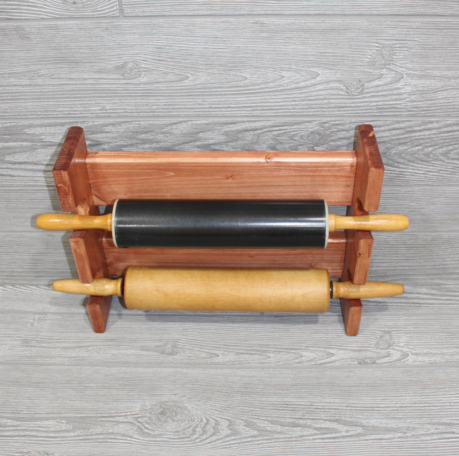 Rolling Pin Rack With Two Slots Multiple Rolling Pin Rack - Etsy