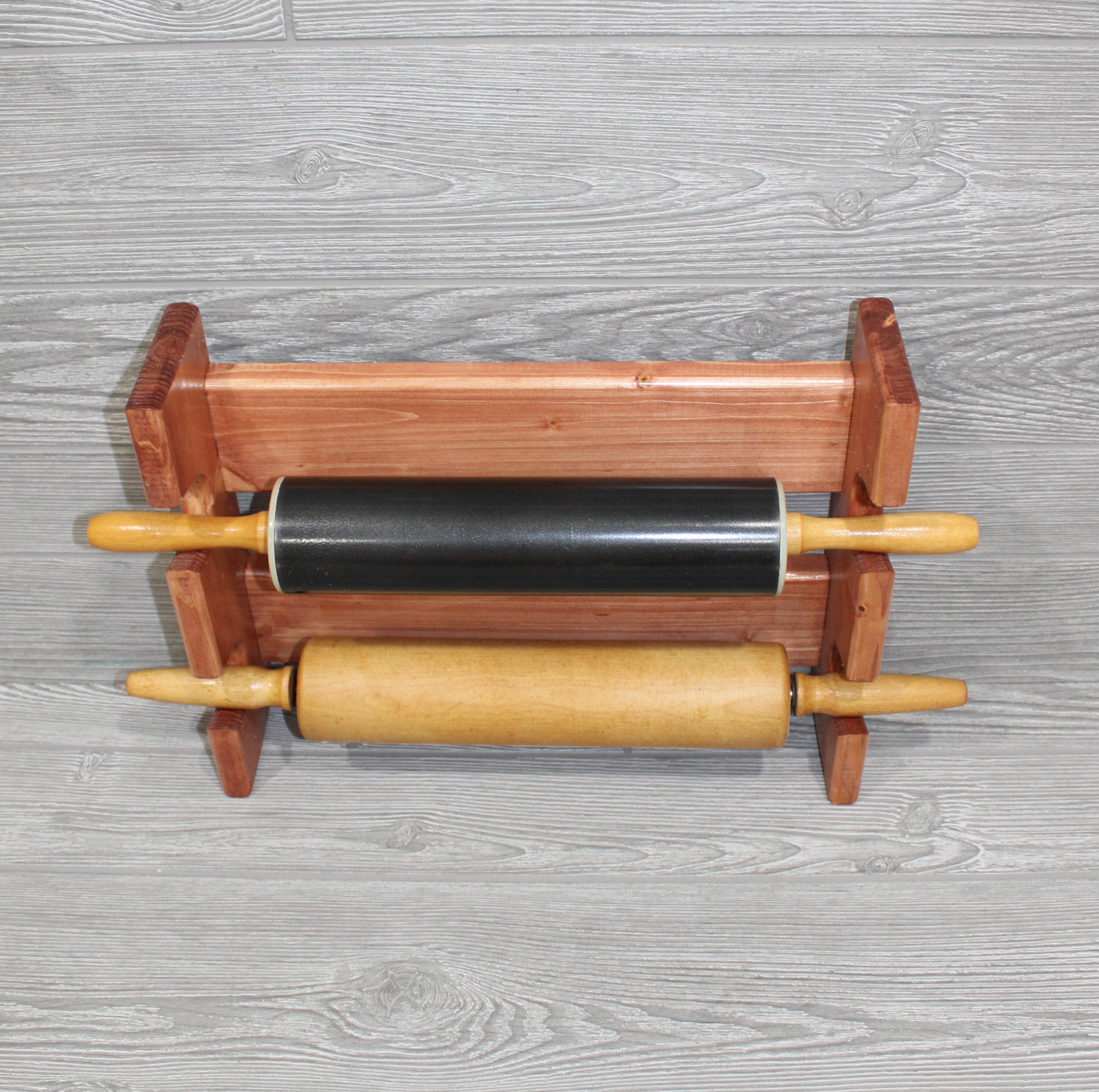 Rolling Pin Rack with Two Slots Multiple Rolling Pin Rack | Etsy