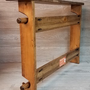 Double Quilt Rack - Wooden Quilt Rack - Quilt Rack Wall Mount - Quilt ...