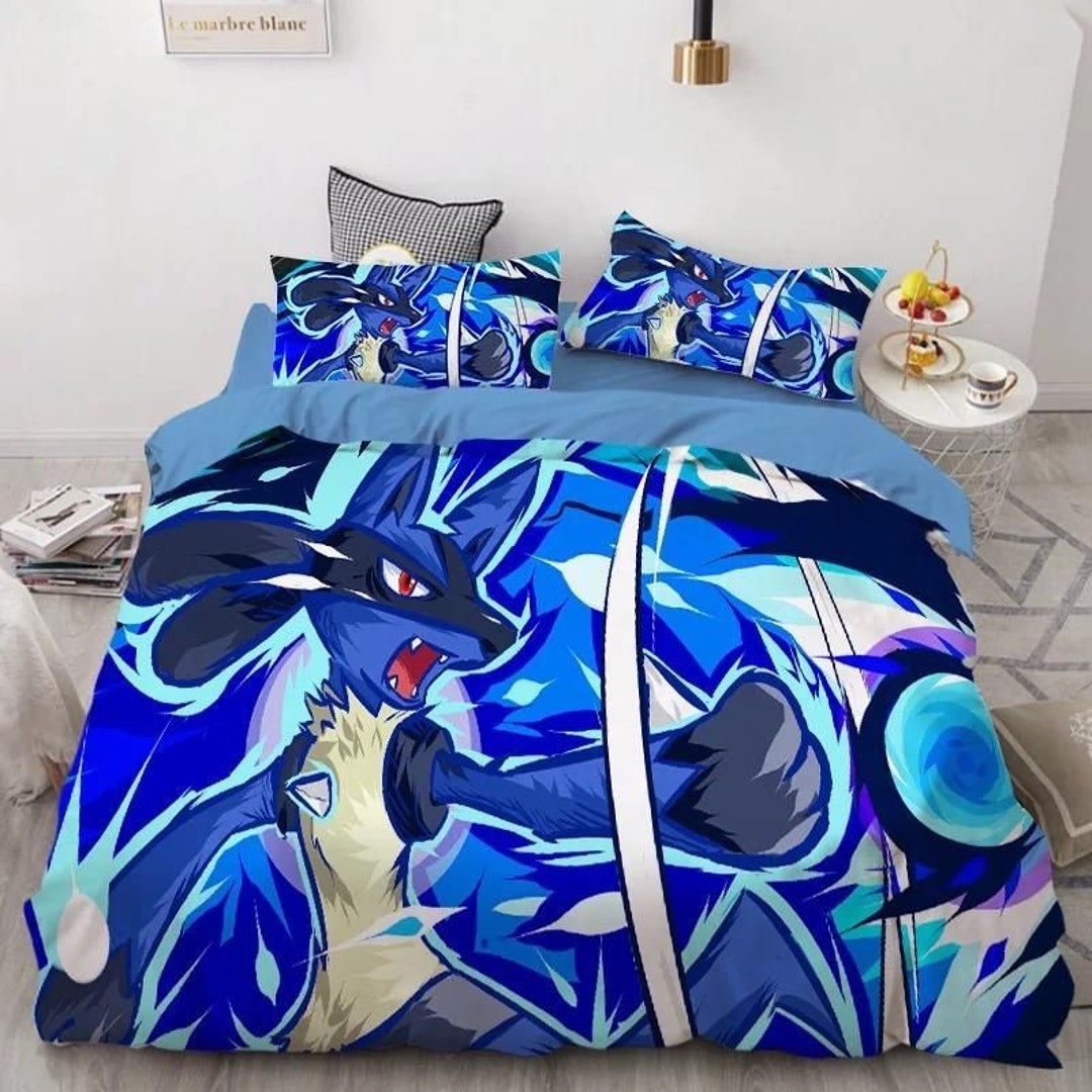 Pokemon Pikachu 42 Duvet Cover Pillowcase Bedding Set Home - Etsy