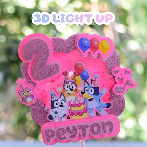 Bluey 3D Cake Topper - Etsy