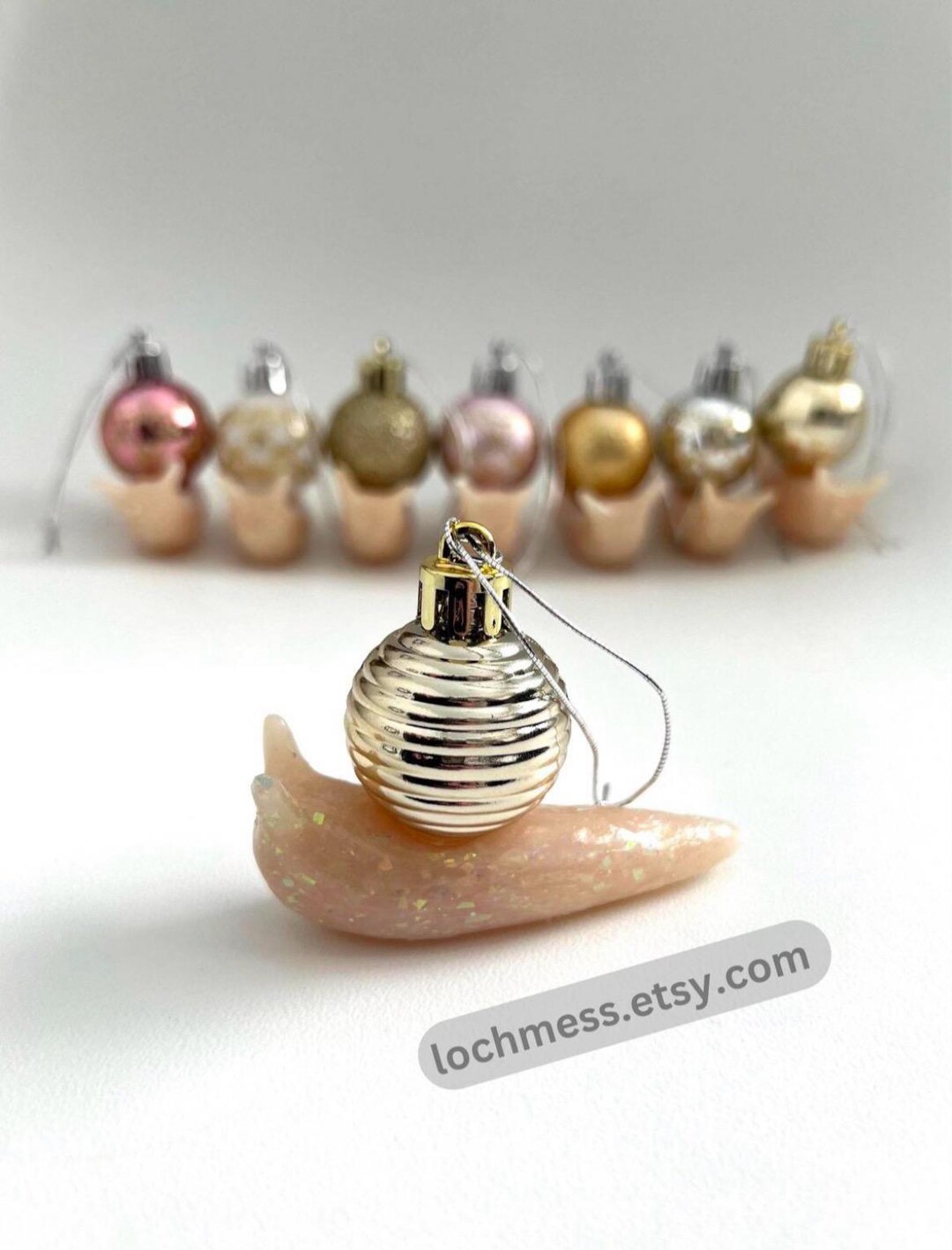 Handmade Snail Christmas Ornament: Pastel Holiday Decor - Etsy