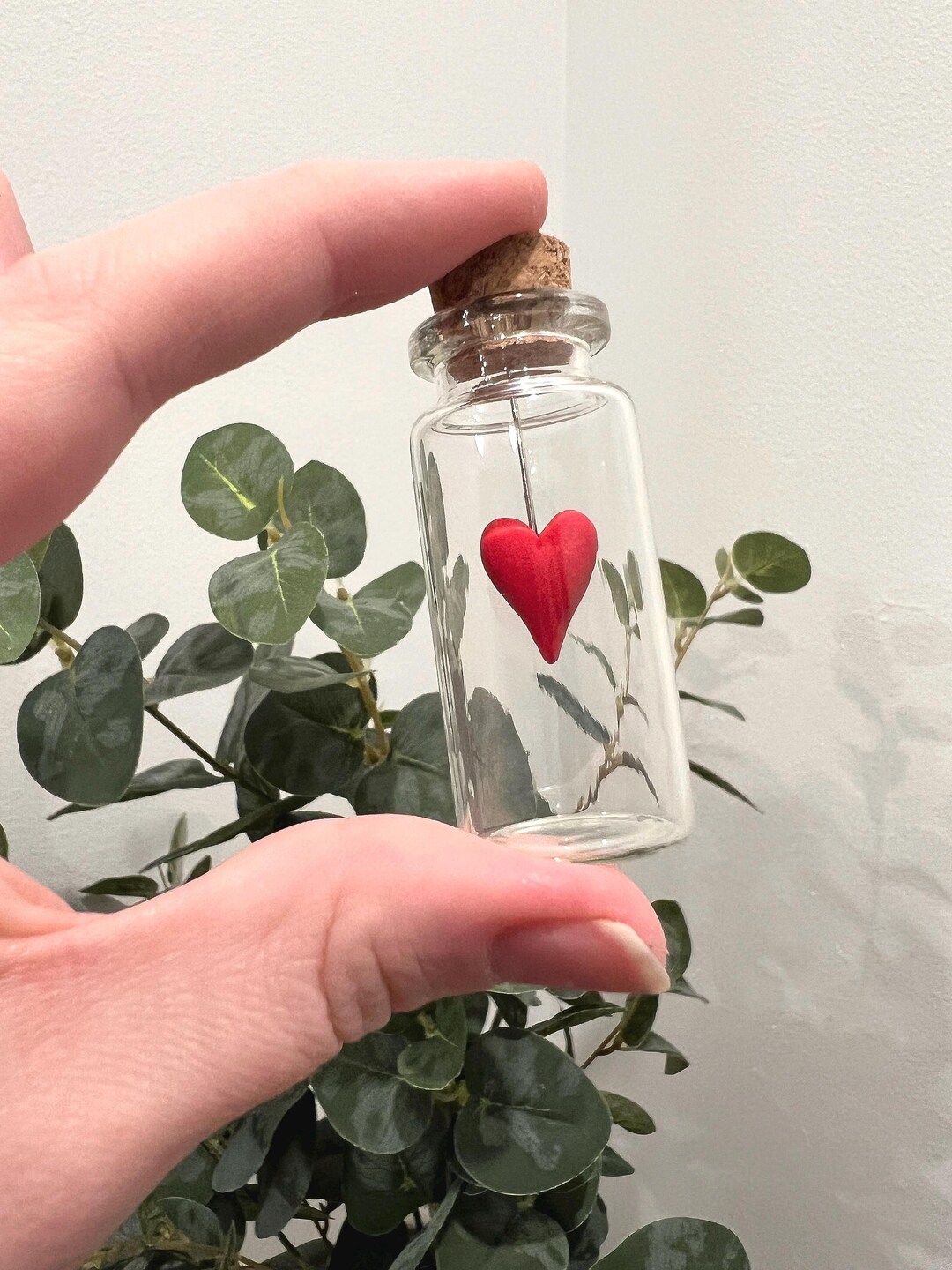 Mini Heart in a Bottle, Valentine’s Day Gift, Anniversary Gift, Friend ...