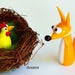 Handmade Lampwork Glass Fox Figurine, Whimsical Fox Statue, Glass ...