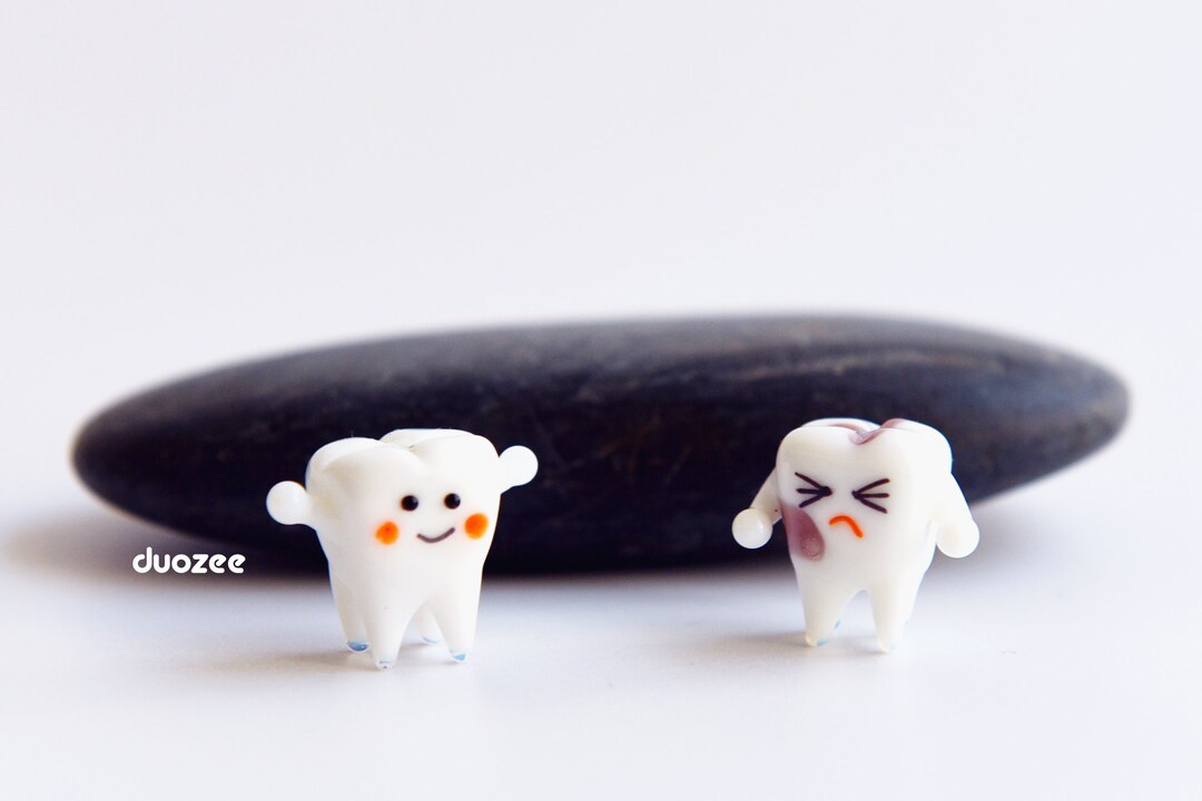 Handmade Lampwork Glass Tooth Fairy Gift, Tooth Figurine, Tooth Figure ...