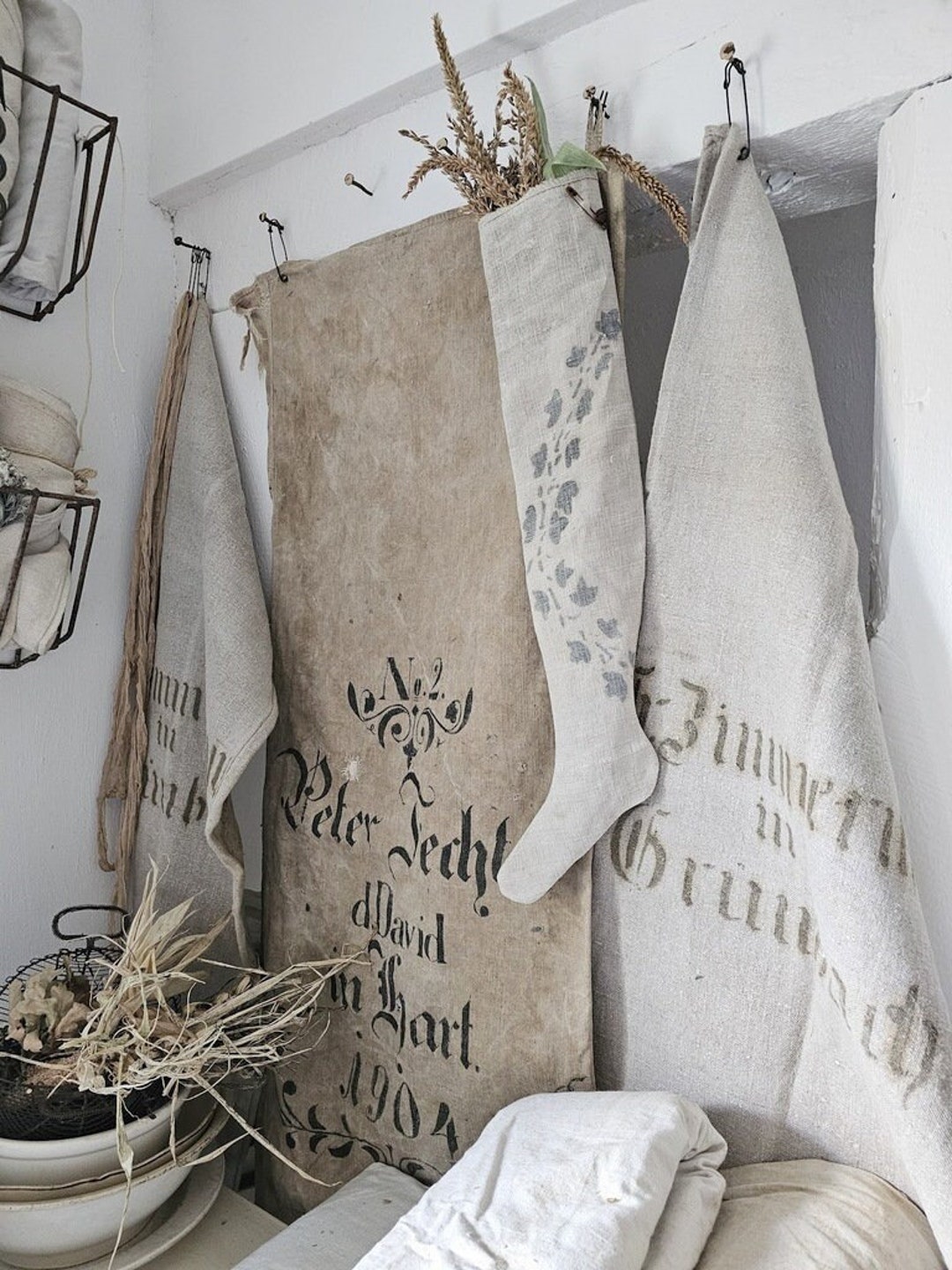 XXL Boots GARLAND St. Nicholas Christmas Boots Made of Antique - Etsy