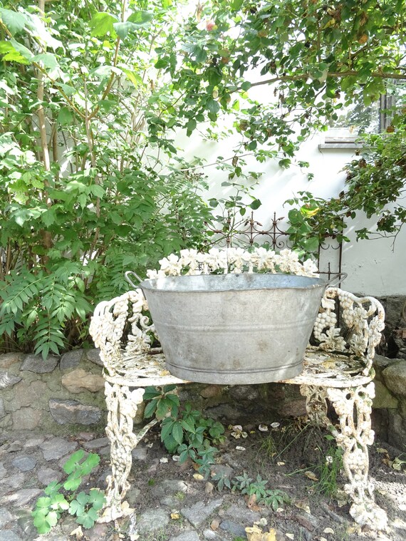60 Cm Ancient Planting Tub Zinc Tub 26240 - Etsy