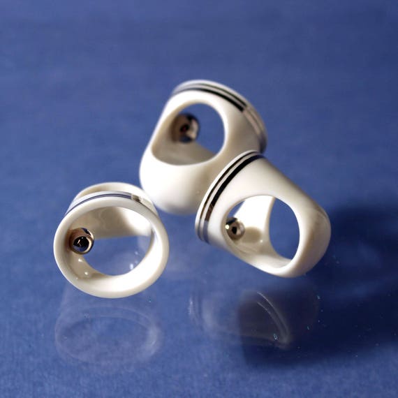 Orbit Porcelain Ring - Etsy