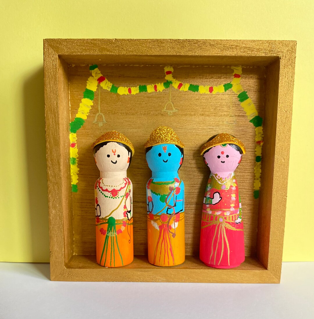 Ramparivar Dolls/ Rama Lakshman Sita Dolls/ Golu Dolls/ Golu Bommai ...