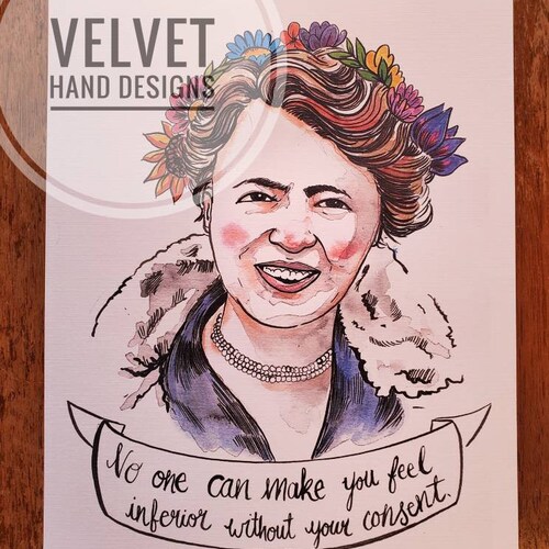 Eleanor Roosevelt Feminist Icon Poster Unique Feminist Wall - Etsy