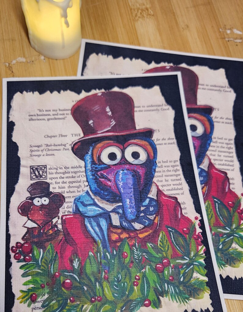 Muppet Charles Dickens Gonzo Rizzo Print of Original Painting - Etsy ...