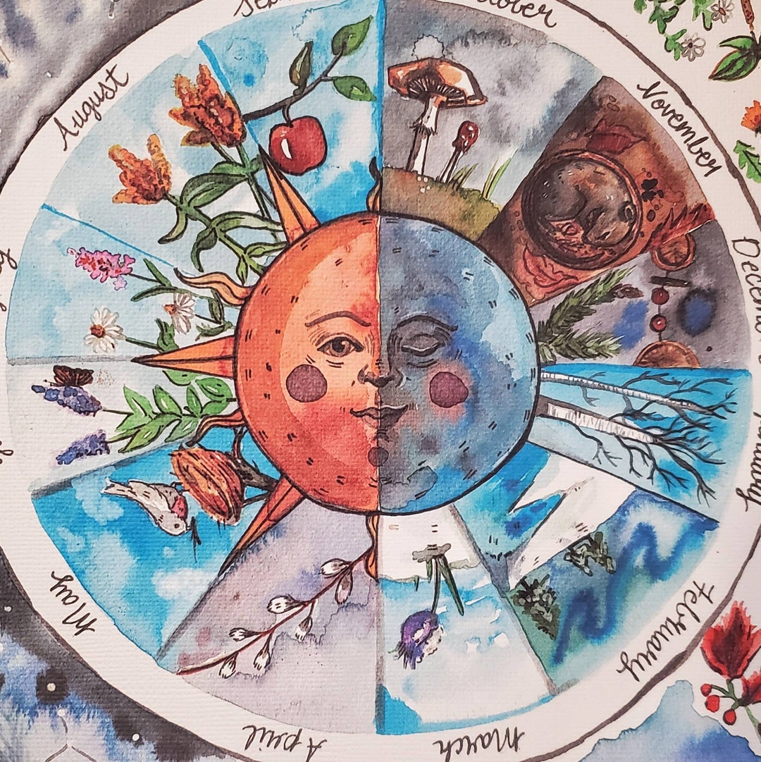 Celestial Calendar Print - Etsy