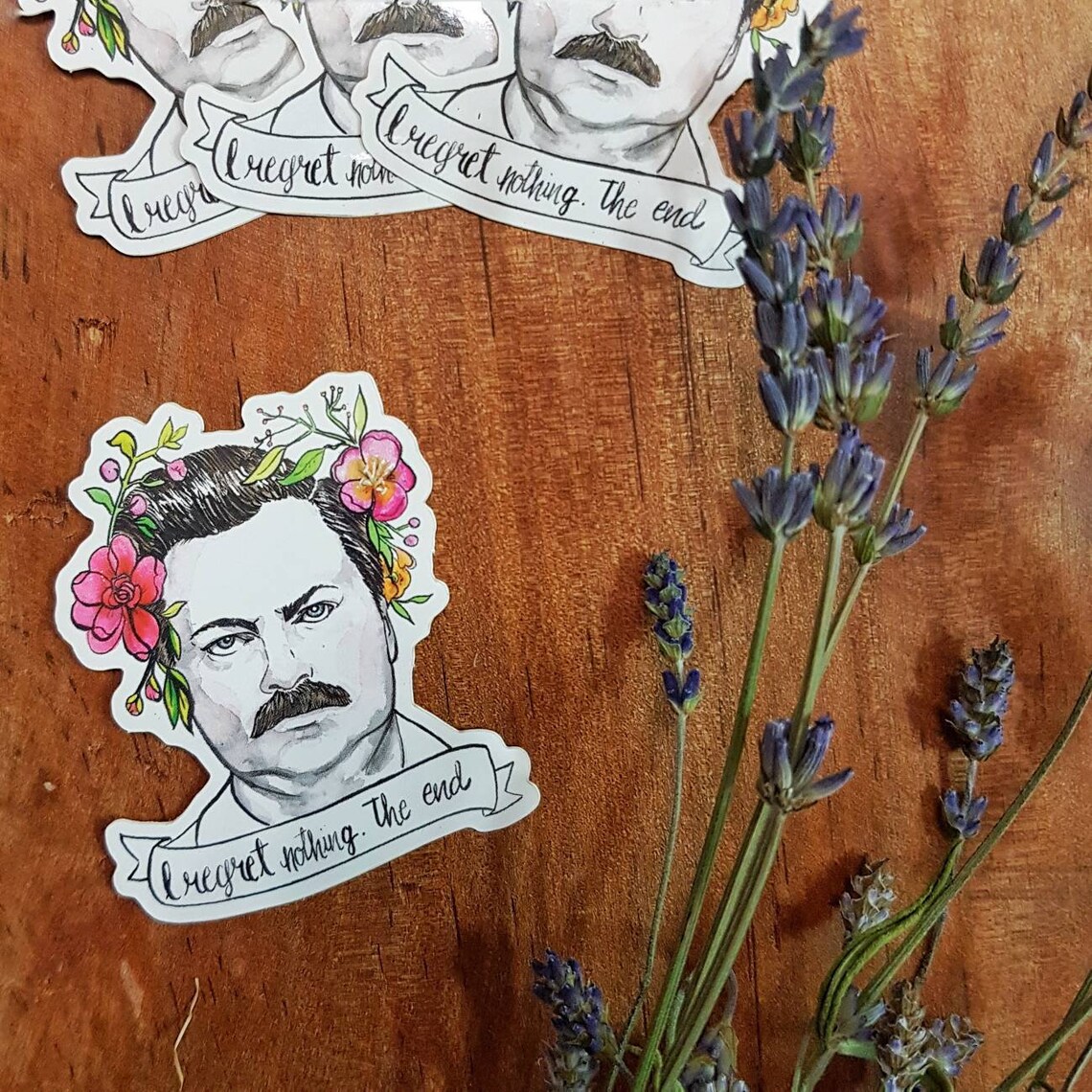 Ron Swanson 2x2.4 Inch Vinyl Sticker - Etsy