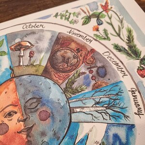 Celestial Calendar Print - Etsy