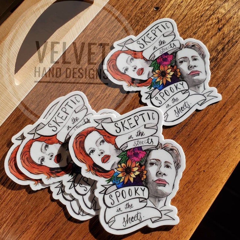 Skeptic/spooky 2.75x2.9 in Vinyl Sticker - Etsy
