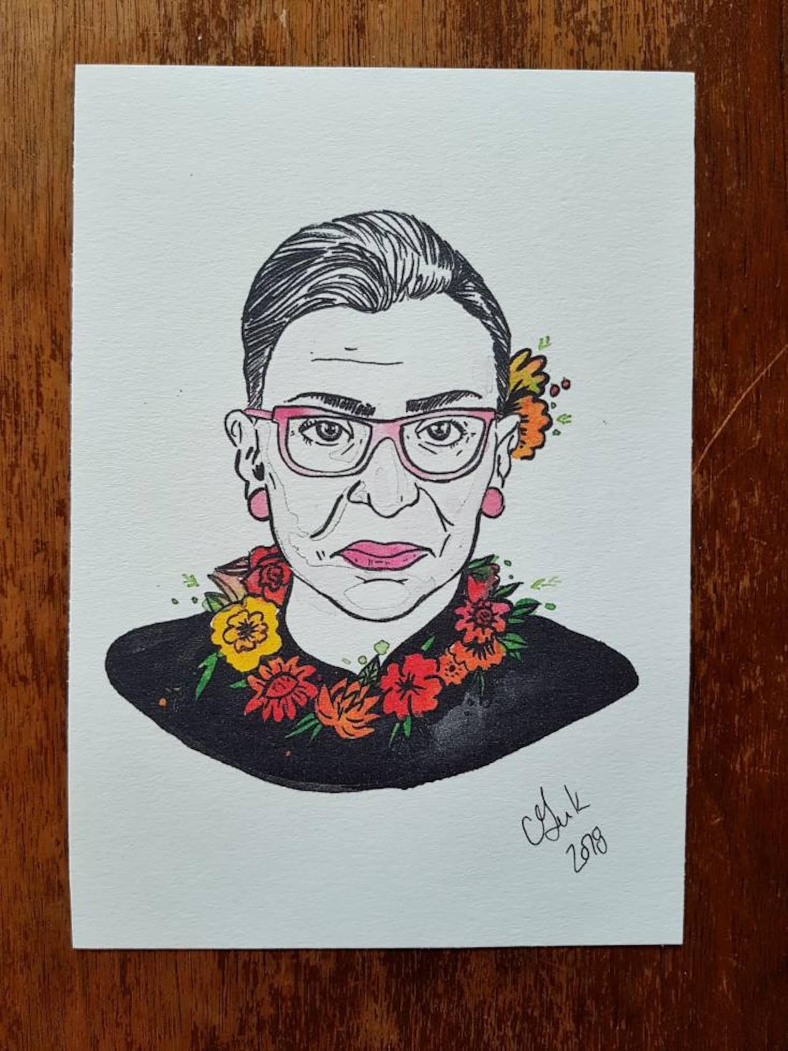 Ruth Bader Ginsburg Print - Etsy