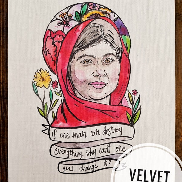Malala Yousafzai - Etsy
