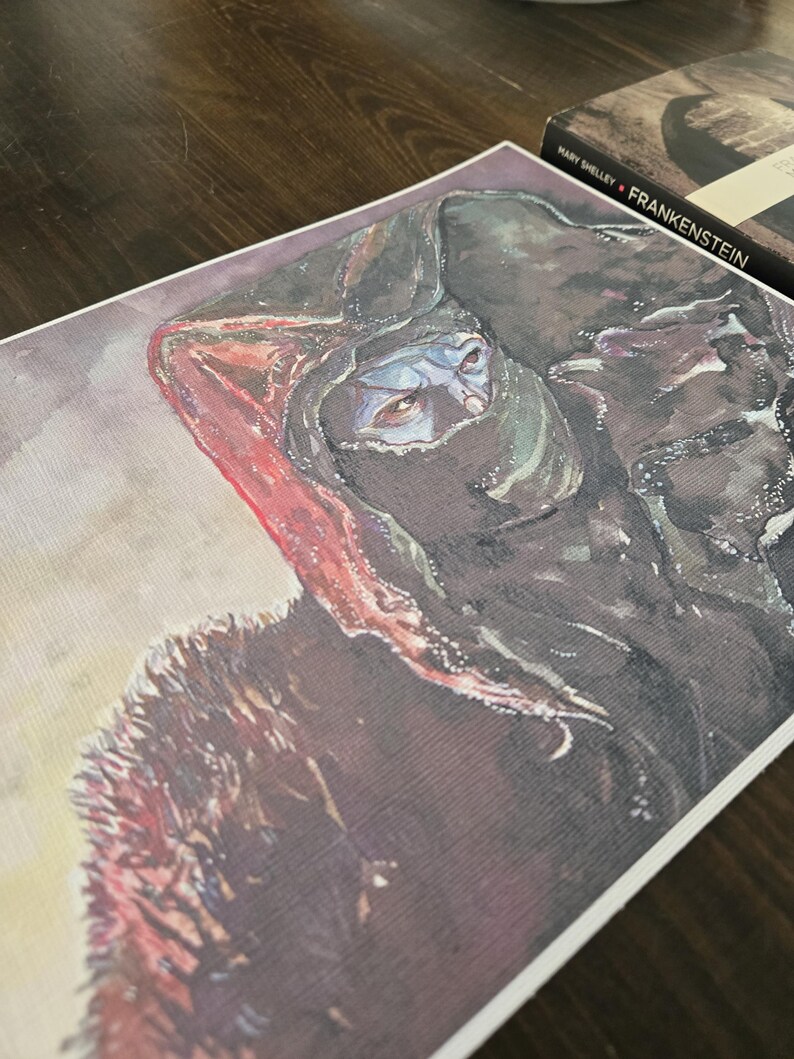 Frankenstein's Creature Artcic Watercolor Print - Etsy