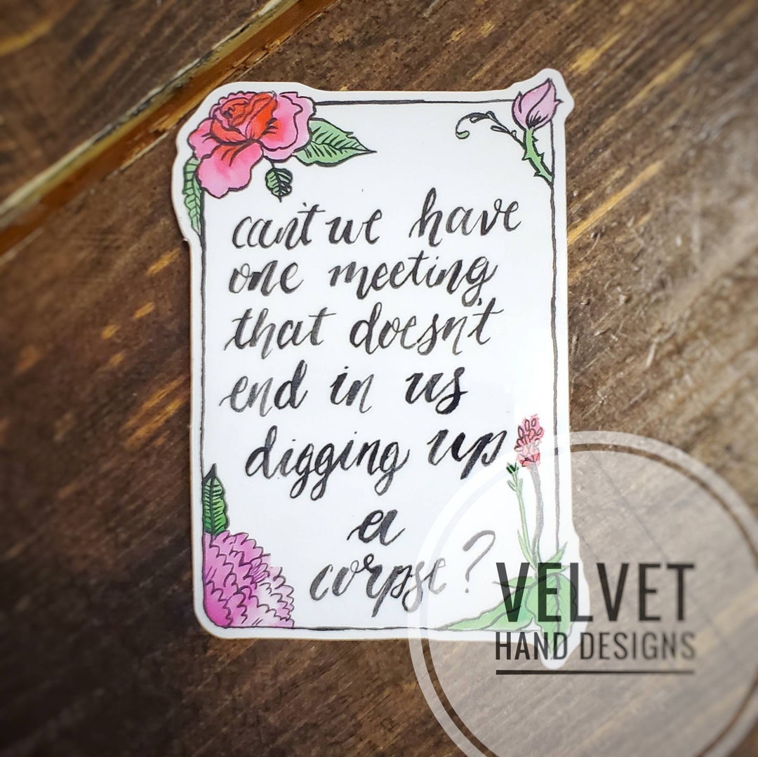 Meetings 3.25x2.15 Inch Vinyl Sticker - Etsy New Zealand