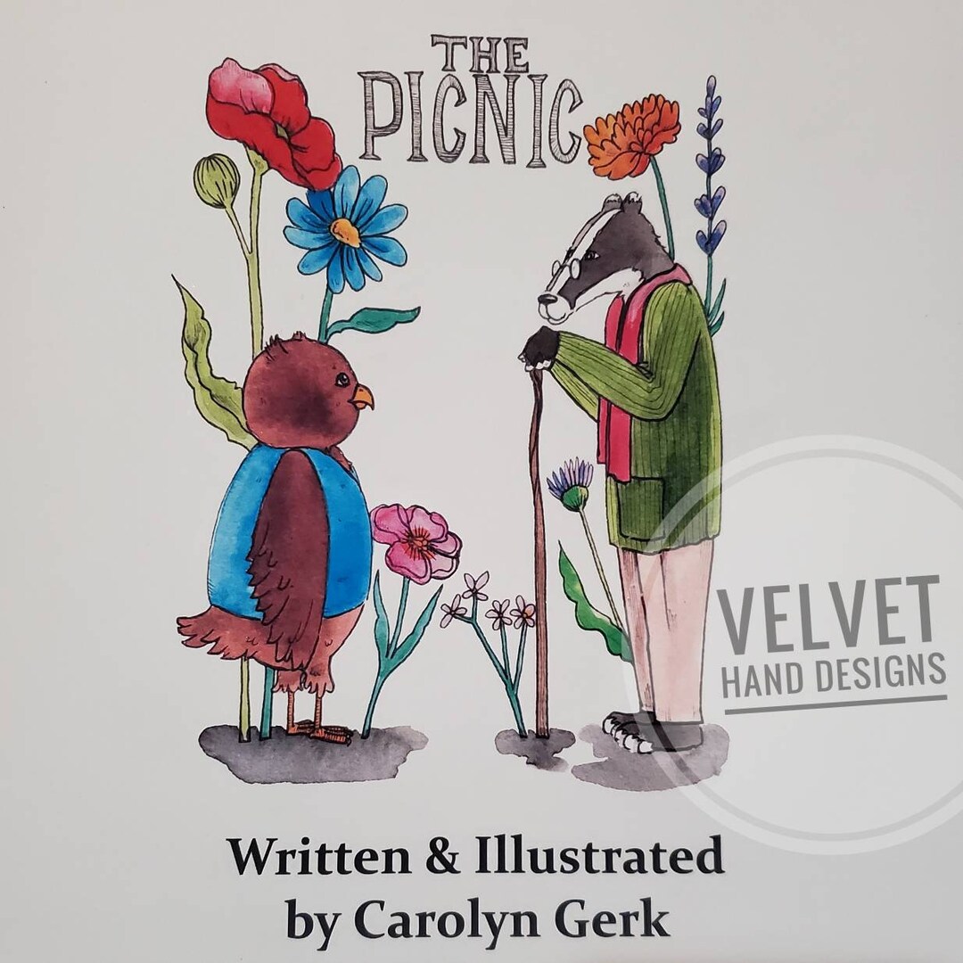 The Picnic Storybook- Written and Illustrated by Carolyn Gerk - Etsy