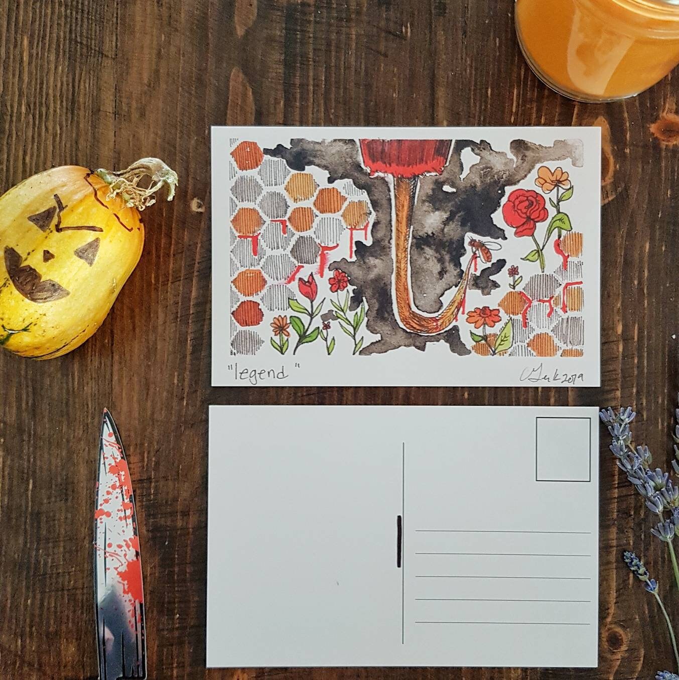 Horror Postcards 4x6 Original Horror Illustrations | Etsy