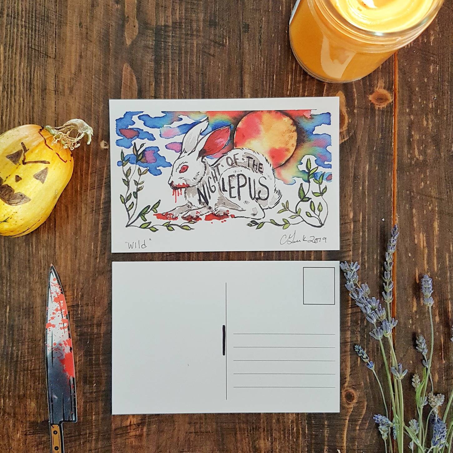 Horror Postcards 4x6 original horror illustrations | Etsy