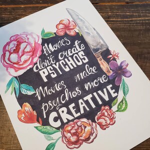 Scream Creative Psychos 8.5x11 Print - Etsy