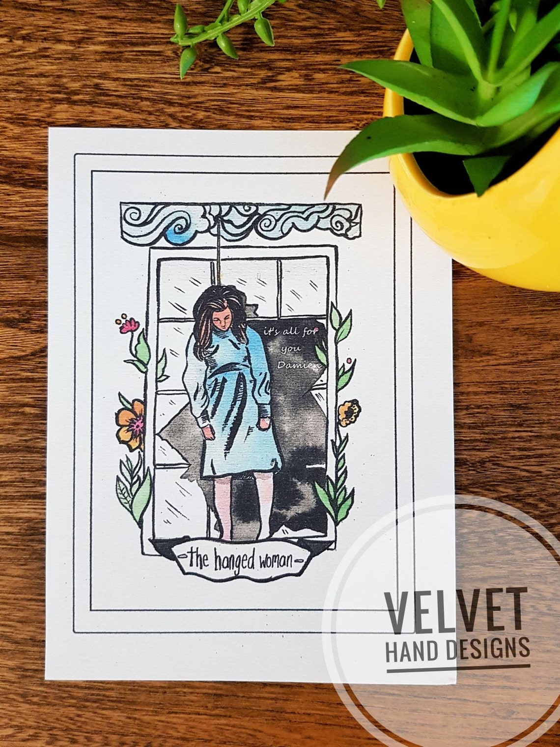 The Omen Inspired 5x7 Print - Etsy