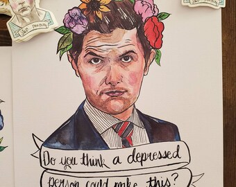It's About the Cones Ben Wyatt Illustration Art Print Parks and ...