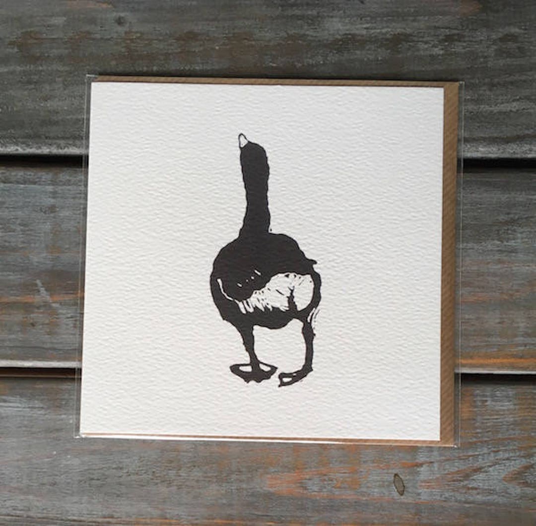 Goose / Duck Card / Card Set // Black and White// Birthday Gifts ...