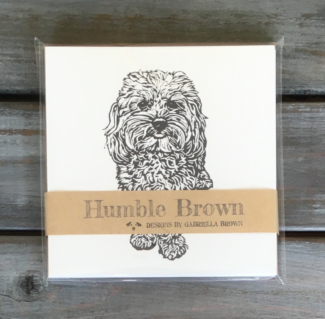 Cavapoo Card / Card Set // Black and White// Birthday Gifts // - Etsy