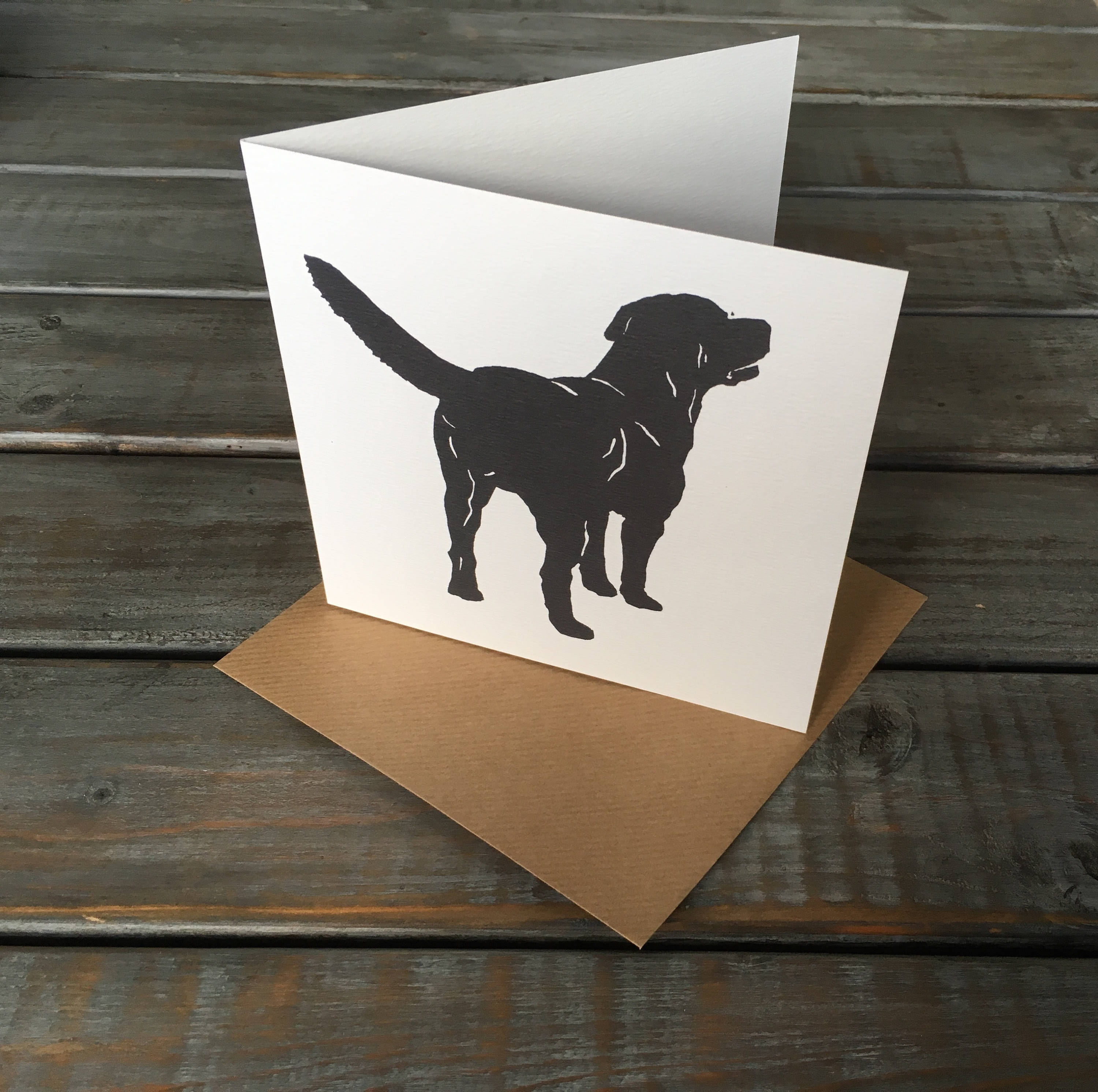 Labrador Card / Card Set // Black and White// Birthday // Black Lab ...