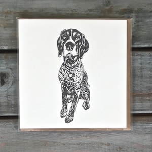 English Pointer Card / Card Set // Black and White// Birthday Gifts ...