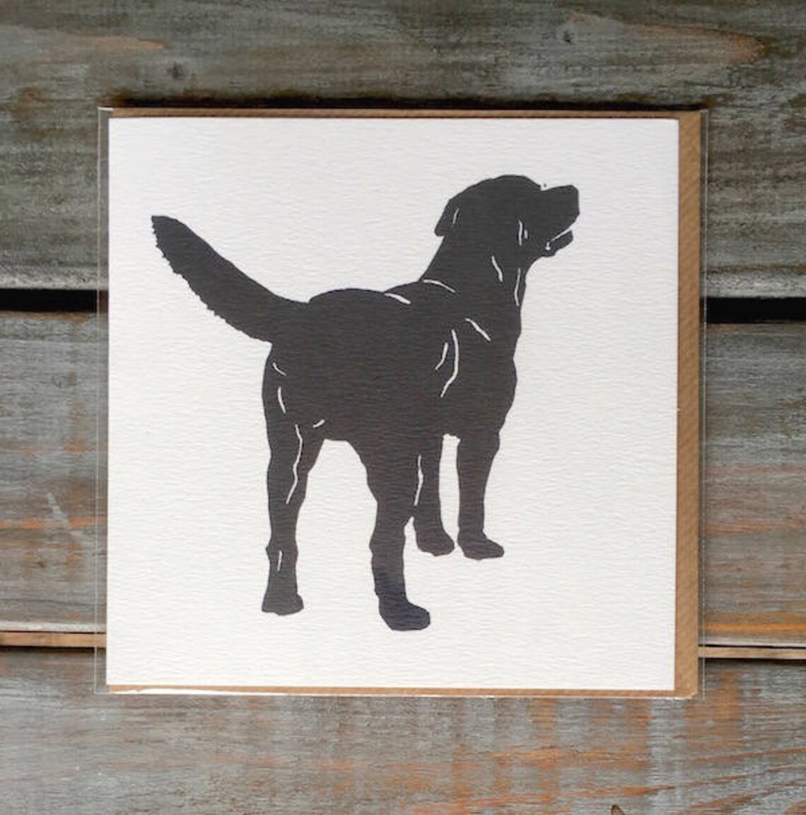 Labrador Card / Card Set // Black and White// Birthday // Black Lab ...
