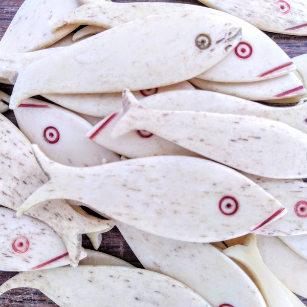 Carved Fish Bone Counters - Etsy UK