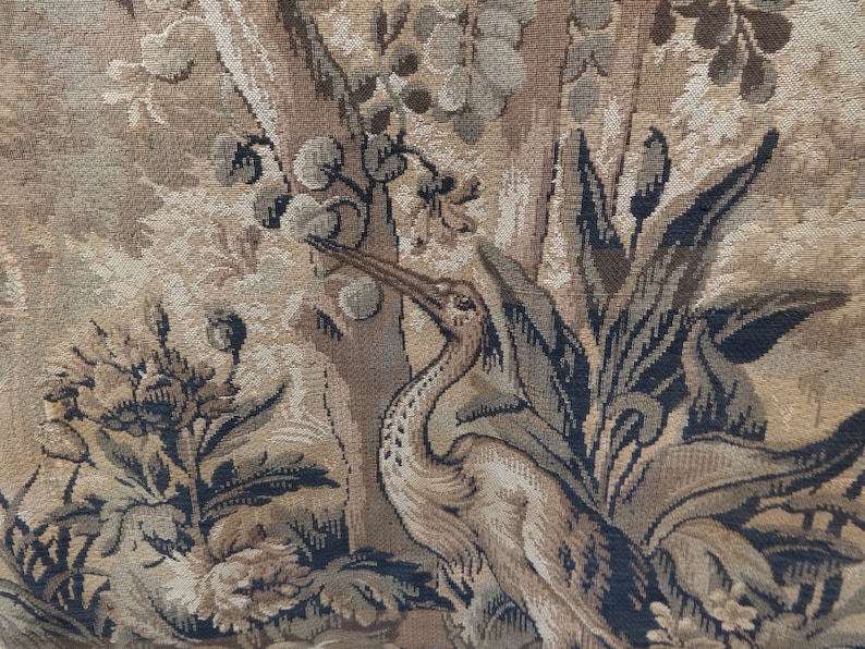 Antique French Chateau Long Large Wall Hanging Tapestry Tapestries ...