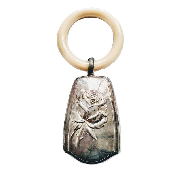 Sterling Baby Rattle - Etsy