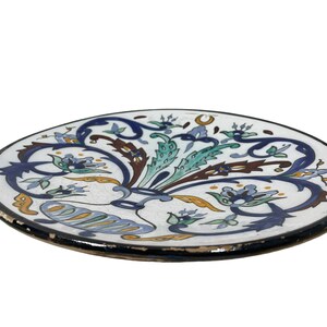 Vintage Middle Eastern Plate Dish Bowl Pottery Clay Arabian Theme ...