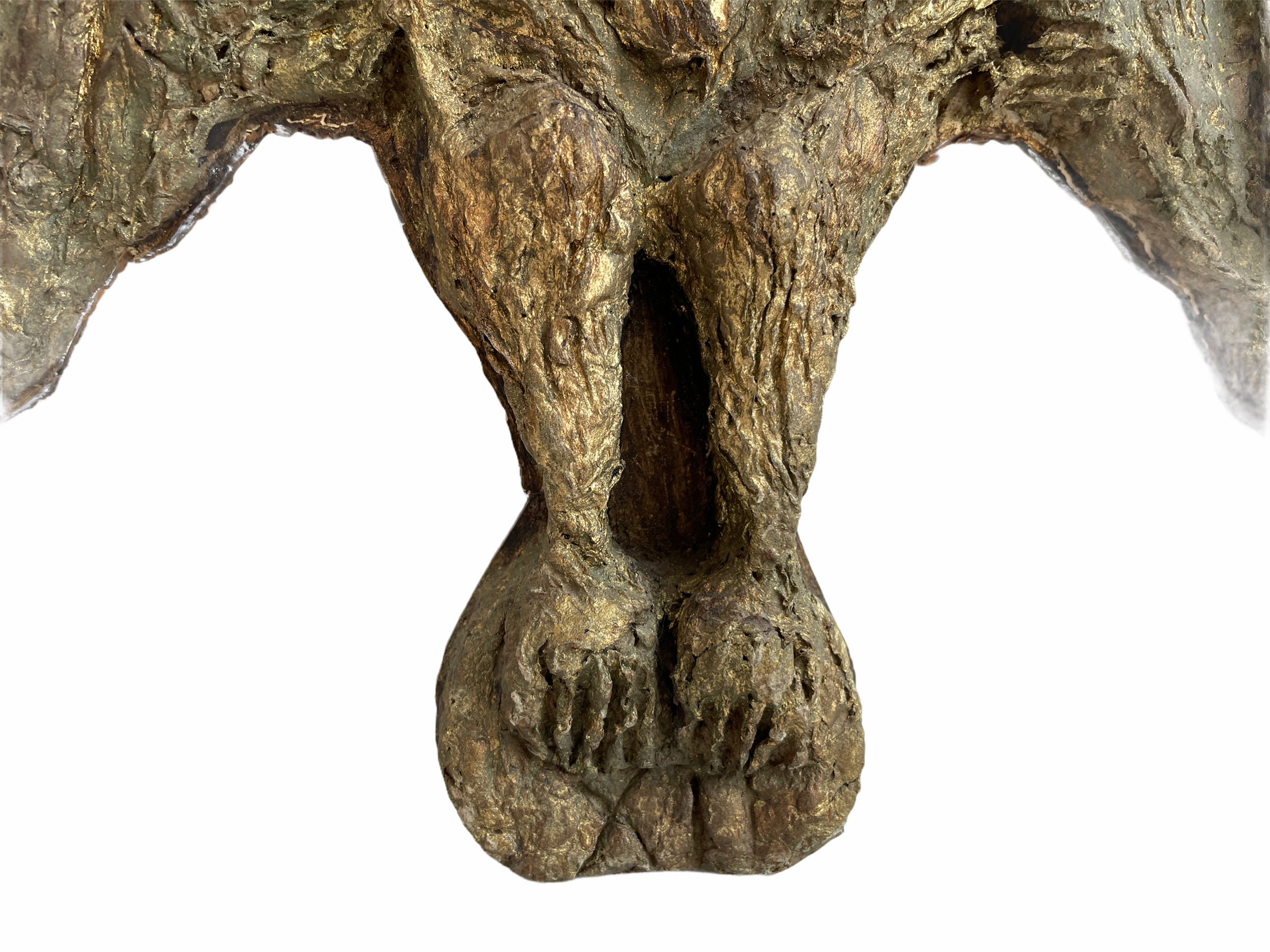 Vintage French Eagle Art Gold Coloured Paper Mache Artwork on | Etsy