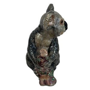 Vintage Decorated Koala Enamelled Metal Rhinestone Decorated Gift ...