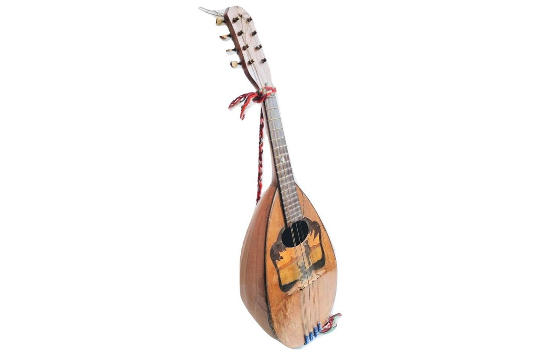 Vintage French Wood Hand Made Mandolin Stringed Musical Instrument ...
