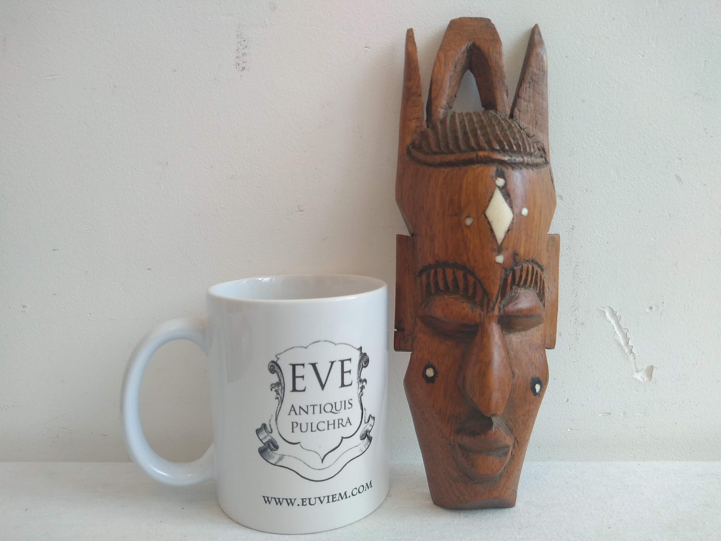 Vintage African Small Wooden Bust Mask Wall Decor Intricate | Etsy