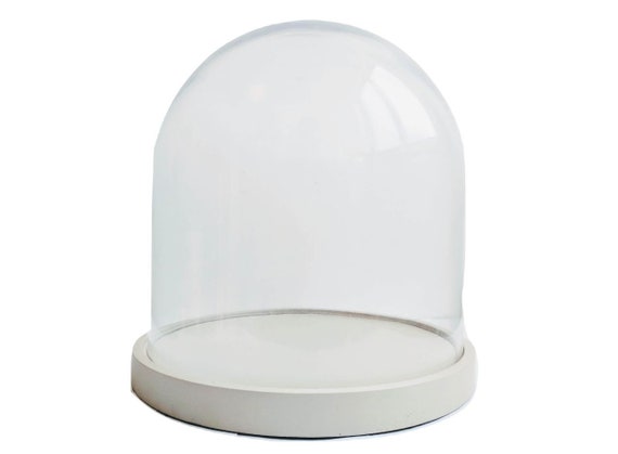 Vintage French Heavy Large Glass Display Dome Case Cabinet | Etsy