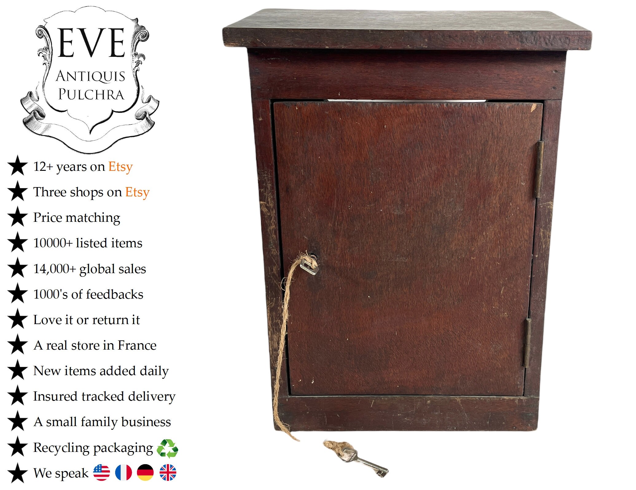 Vintage French Home Made Mail Post Box Postal Postbox Letter | Etsy